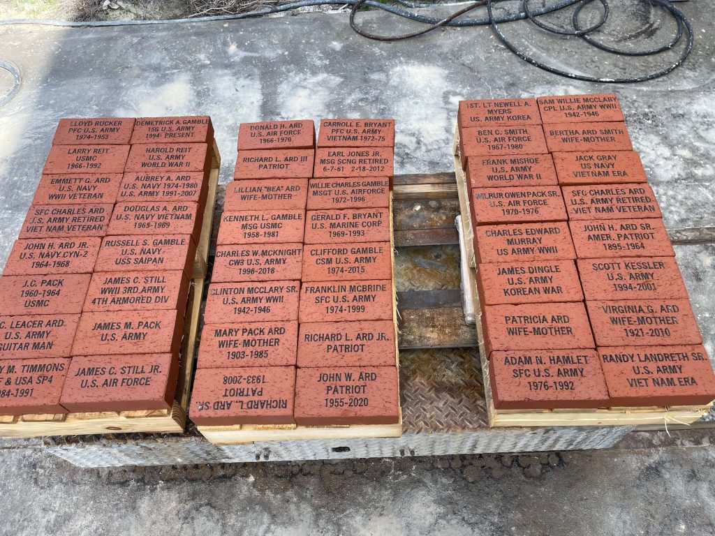 Engraved Bricks - Blackmon Memorials